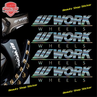 Jual Stiker velk mobil racing work wheels cutting sticker rim work ...