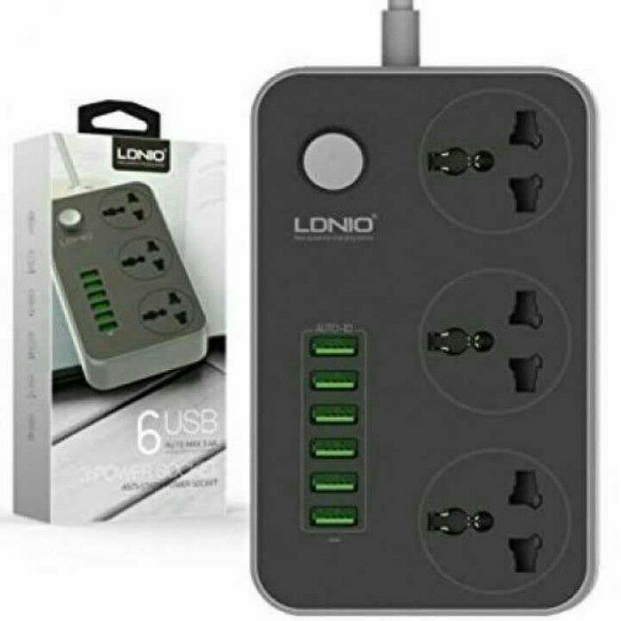 Stop Kontak USB Colokan Listrik Original LDNIO 6 Usb Port | Shopee Indonesia