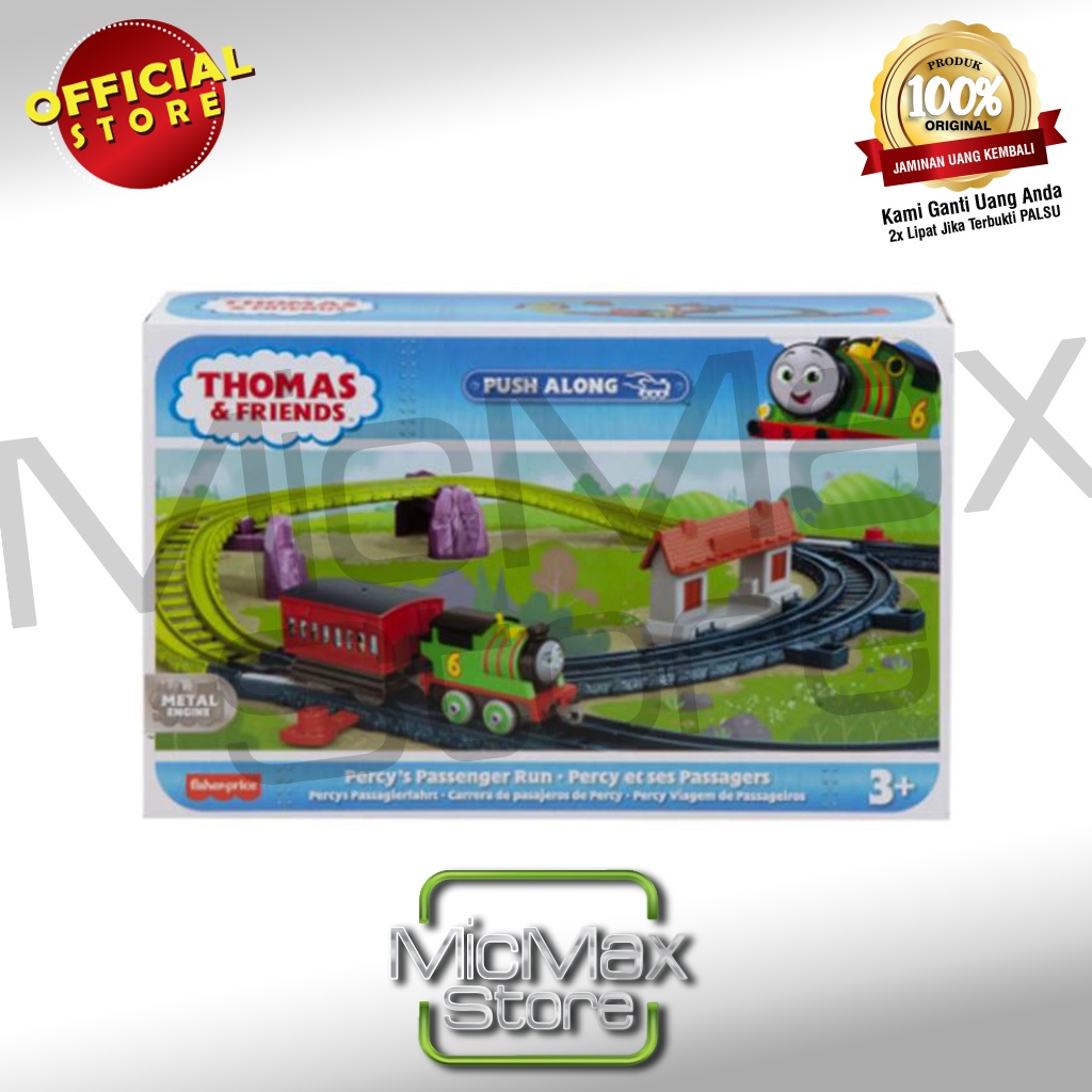 Jual Thomas & Friends Push Along Percy's Passenger Run Track Set Metal ...