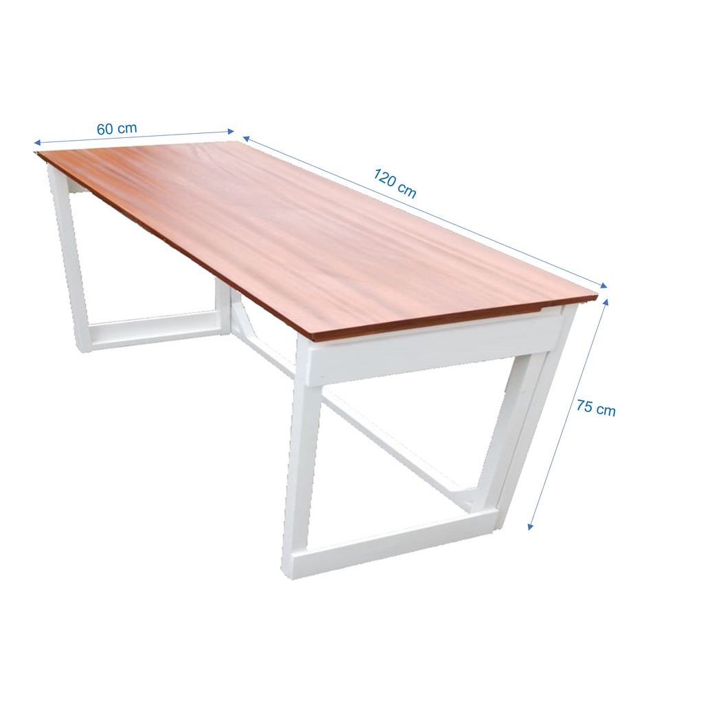 Jual Meja Lipat Besar 120x60 Tinggi 75/85 cm Full Kayu Solid | Shopee ...