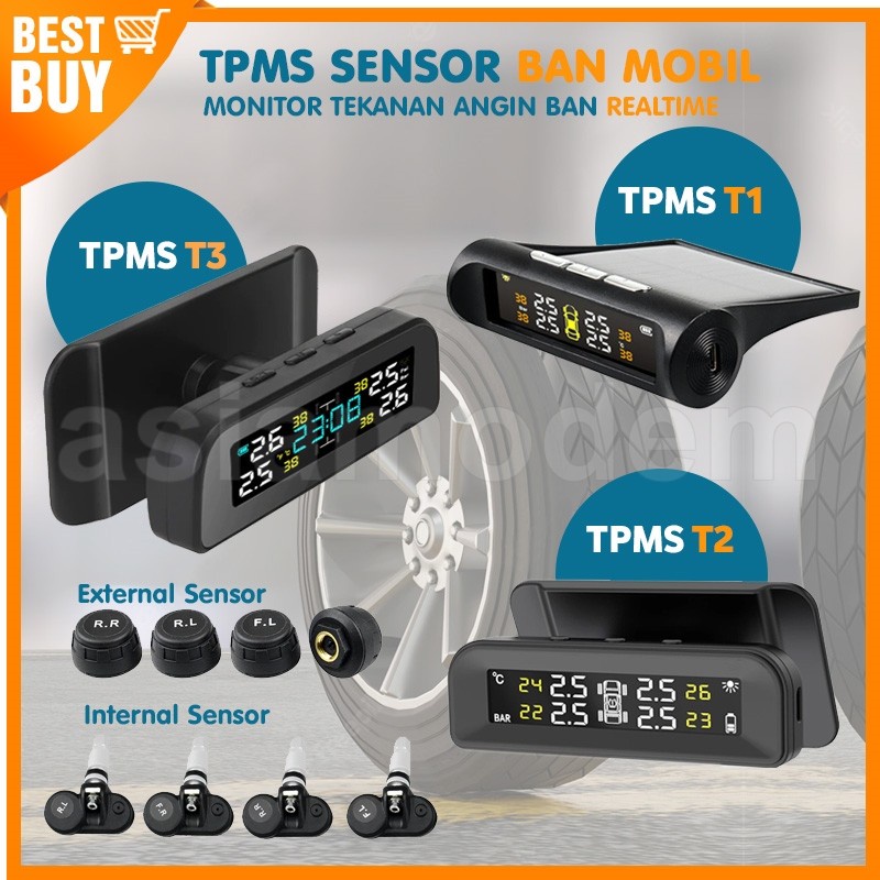Jual TPMS Sensor Monitor Tekanan Angin Ban Mobil External Internal | Shopee Indonesia