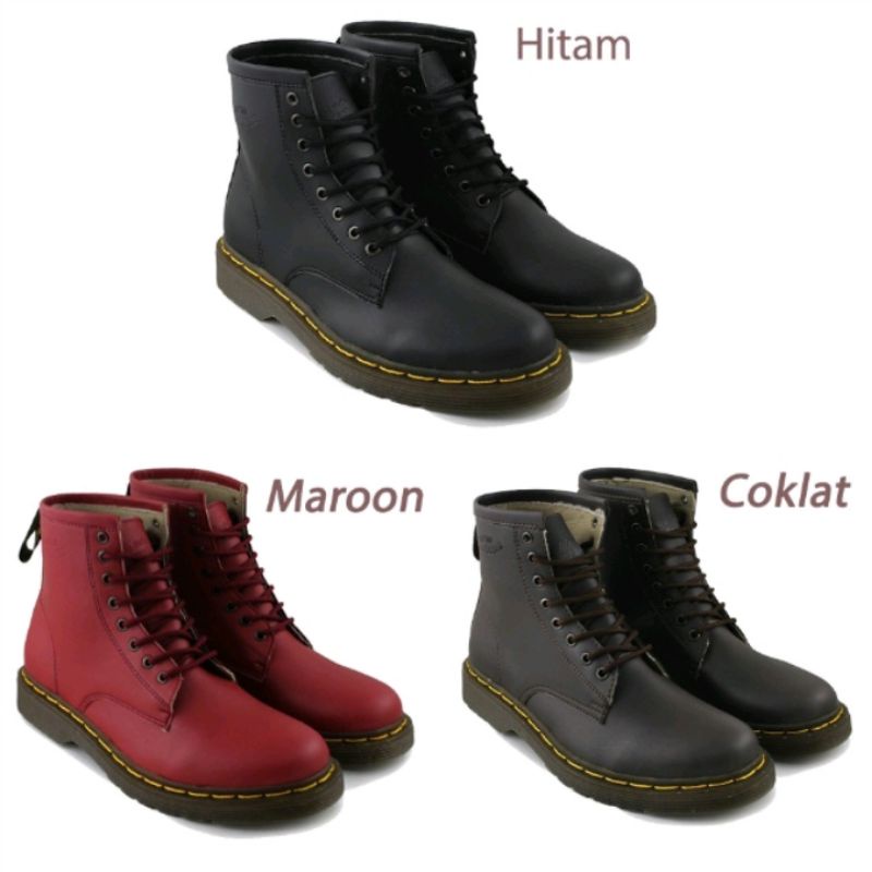 Jual Sepatu Boot pria Docmart/Doctor Martens - High boot - Outdoor boot ...