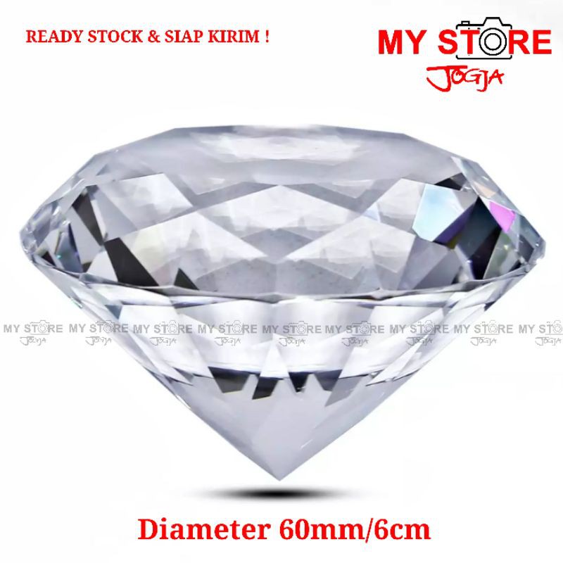 Jual Kaca Prisma Crystal Diamond 60mm Artificial Prism Crystal Kristal ...