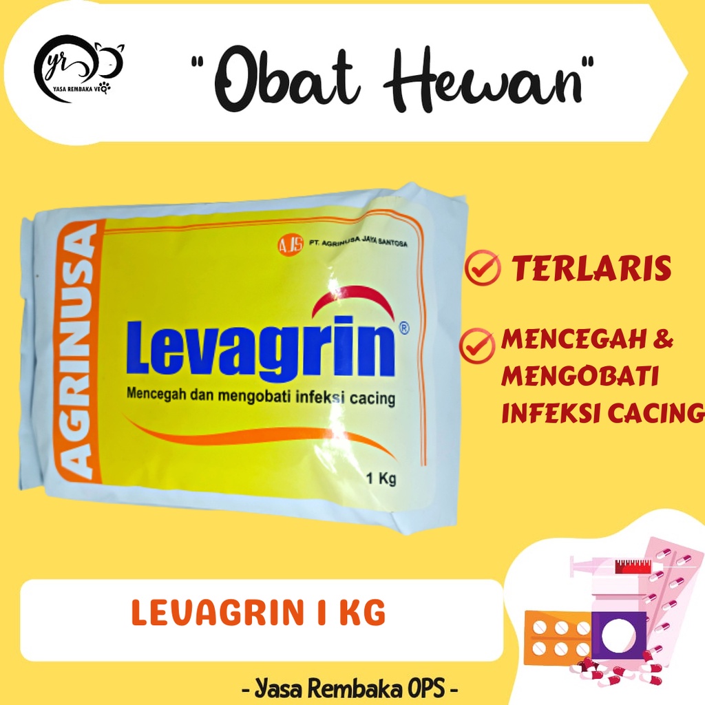 Jual LEVAGRIN 1kg - Obat Cacing Unggas (Ayam, Bebek, Puyuh) | Shopee ...