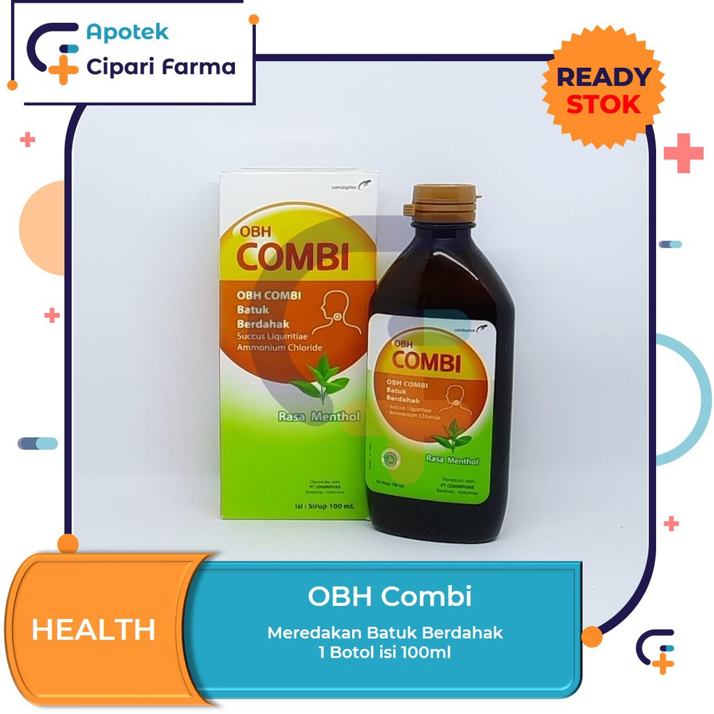 Jual OBH Combi Batuk Berdahak Rasa Menthol isi 100ml | Shopee Indonesia