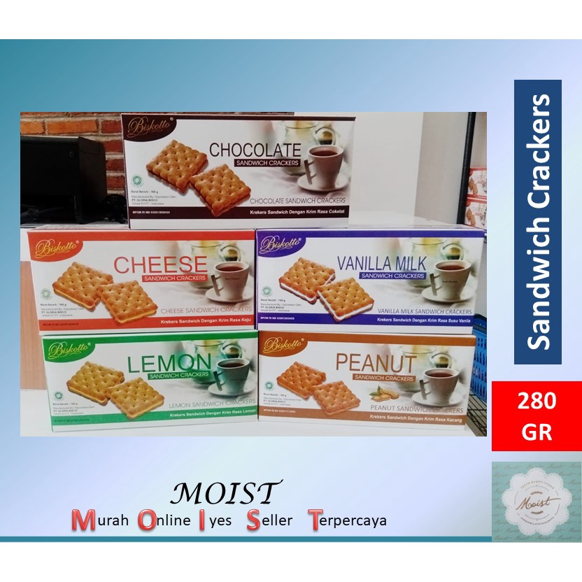 Jual BISKOTTO SANDWICH CRACKERS BISKITOP | Shopee Indonesia