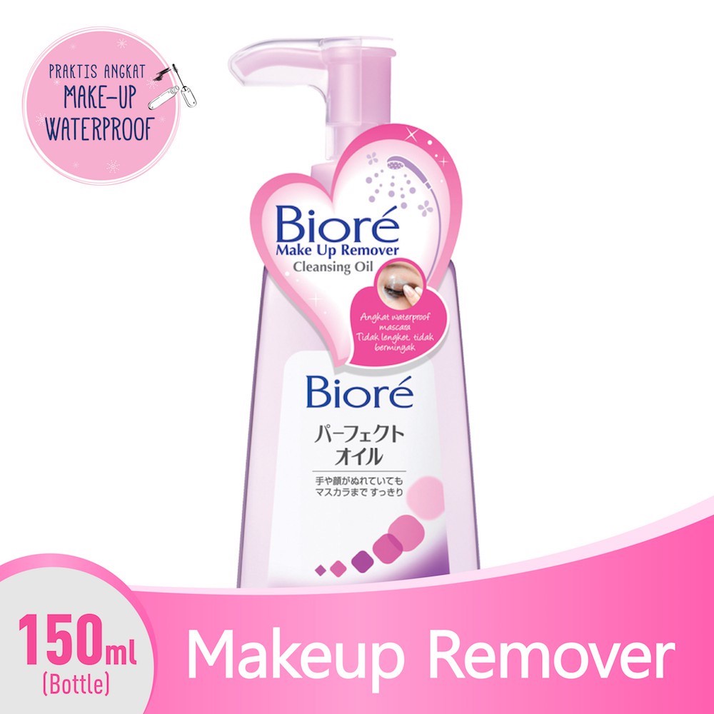 Jual Biore Make Up Remover Cleansing Oil 150ml | Shopee Indonesia