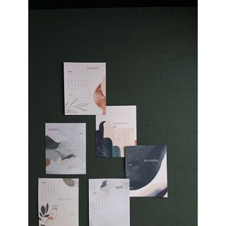 Jual Kalender 2023 Aesthetic Abstract | kalender kayu a6 | kalender ...