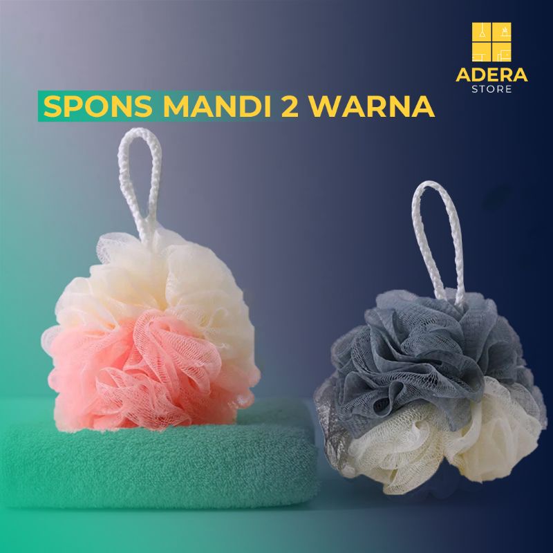 Jual spons mandi spon jaring bath shower puff gosok badan punggung ...