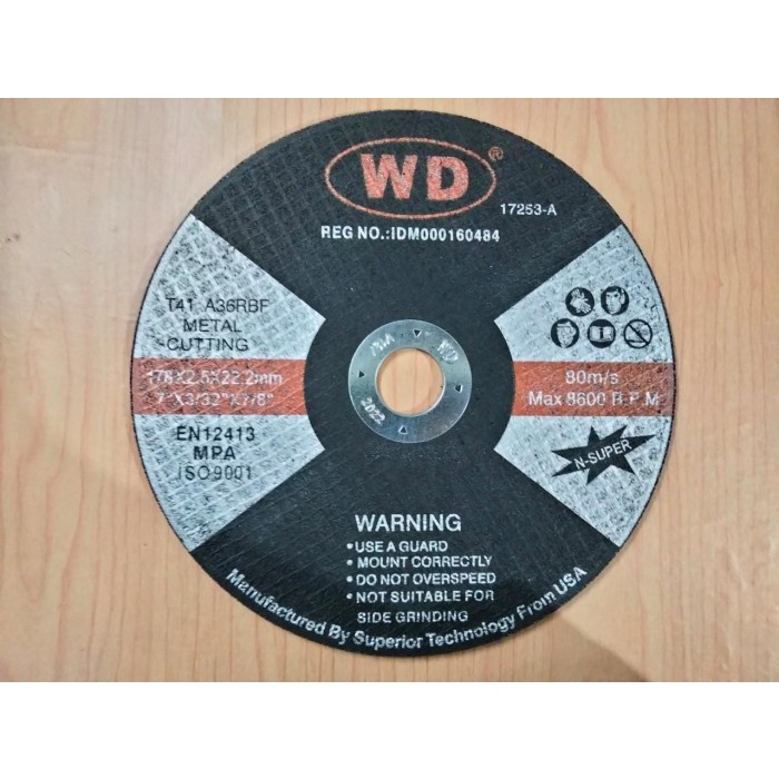 Jual MATA GURINDA POTONG BESI WD 7 inch x 2.5 mm MATA POTONG BESI WD ... Jual MATA GURINDA POTONG BESI WD 7 inch x 2.5 mm MATA POTONG BESI WD ...