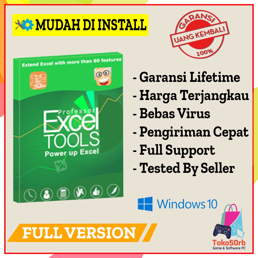 Jual Plugin Excel: Professor Excel Tools Premium [WIN] | Shopee Indonesia