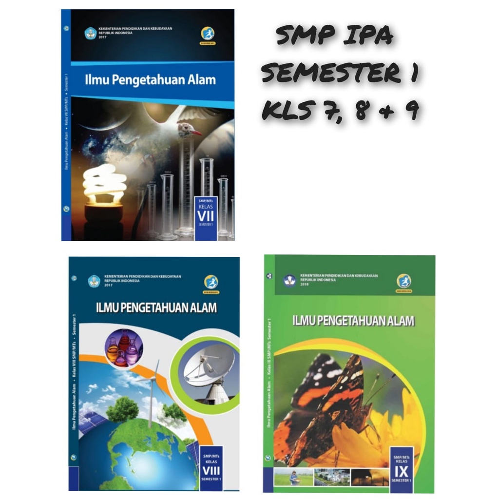 Jual BUKU PAKET SMP ILMU PENGETAHUAN ALAM ( IPA ) SEMESTER 1 KELAS 7, 8, 9 EDISI REVISI TERBARU ...