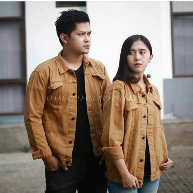 Jual Jaket jeans oversize pria dan wanita ( couple) | Shopee Indonesia
