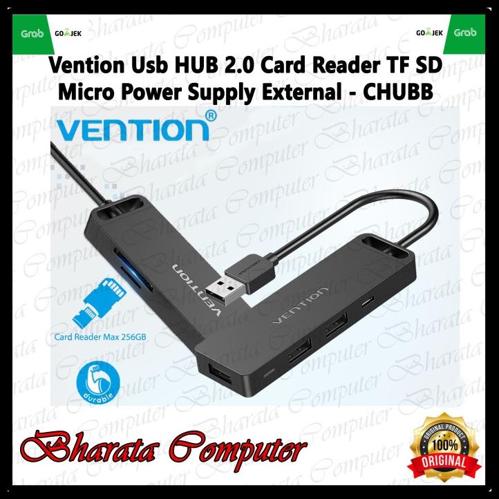 Jual Vention Usb Hub 2.0Card Reader Tf Sd Micro Power Supply Chubb ...