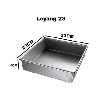 Jual PAN LOYANG ALUMINIUM PERSEGI SEGI EMPAT KOTAK UNTUK CAKE ROTI ...