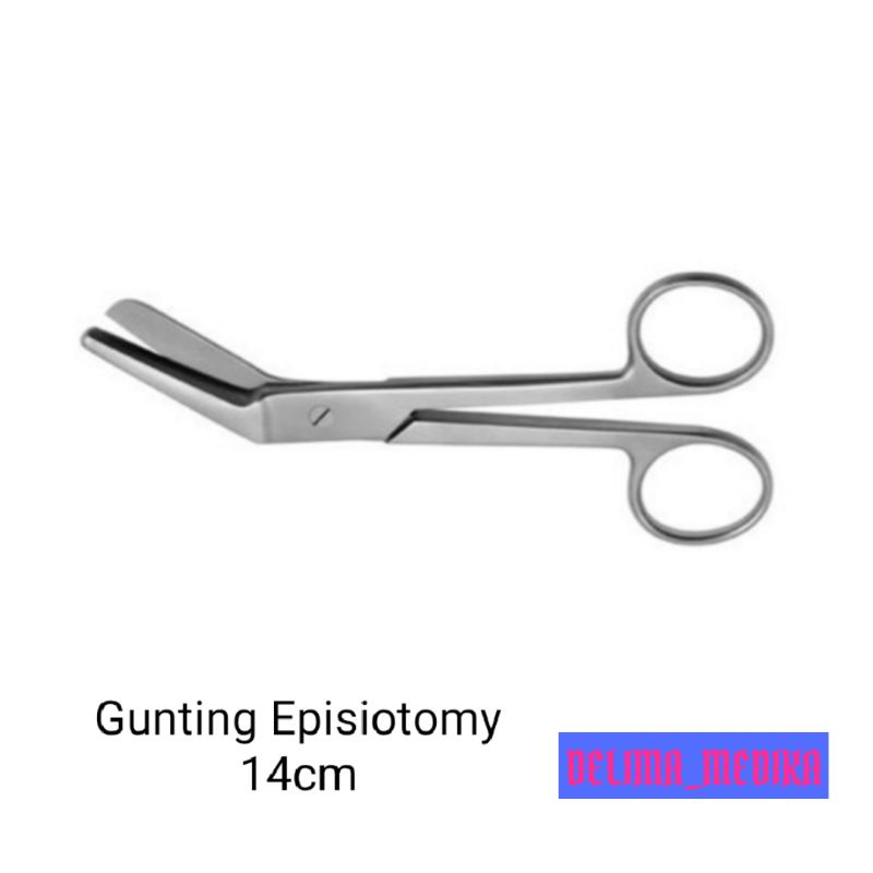 Jual Gunting Episiotomy 14cm / Gunting Episiotomi 14cm Stainless Steel ...