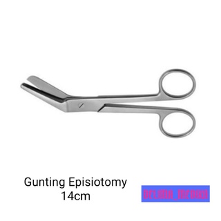 Jual Gunting Episiotomy 14cm / Gunting Episiotomi 14cm Stainless Steel ...