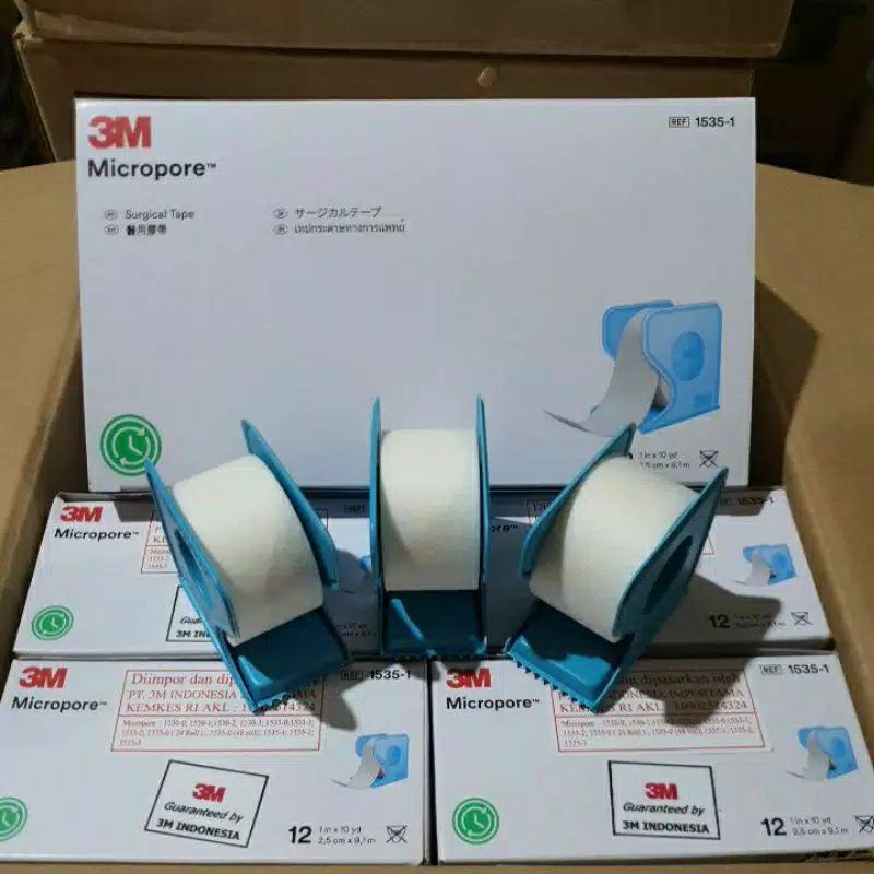 Jual Micropore ukuran 1 in / Micropore / Plester Perekat / Micropore 3M ...