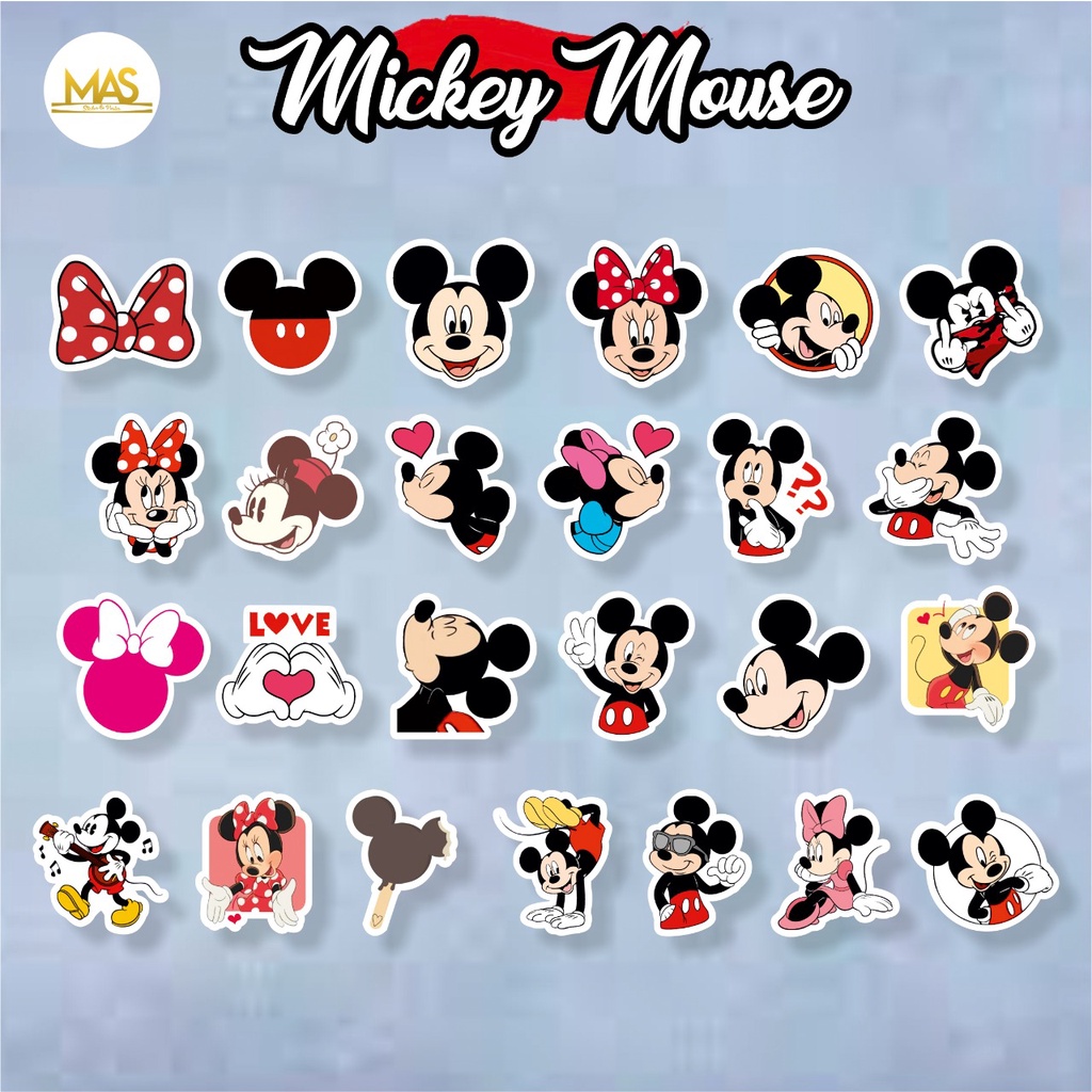 Jual stiker mickey mouse pack ( scrapbook, coverbook, tumblr, laptop ...
