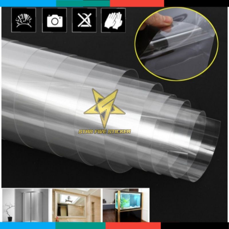 Jual Stiker Kaca Film Pengaman Kaca Transparan Bening Clear | Shopee ...