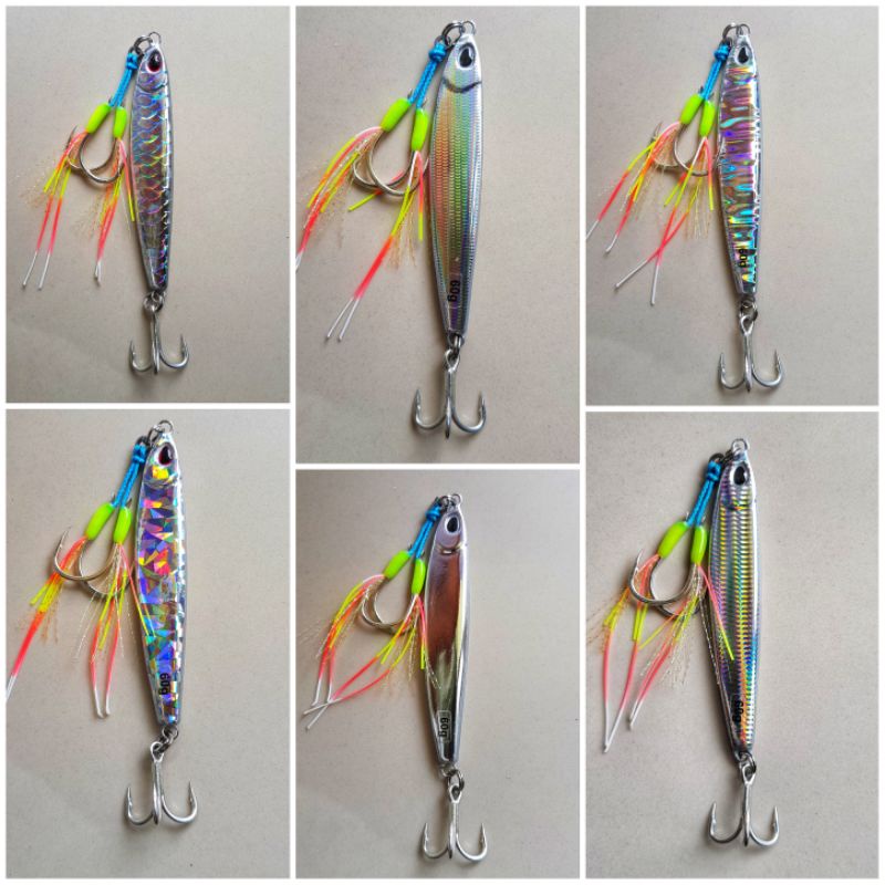 Jual Metal jig 60gr Gomame - KOMPLIT | Shopee Indonesia