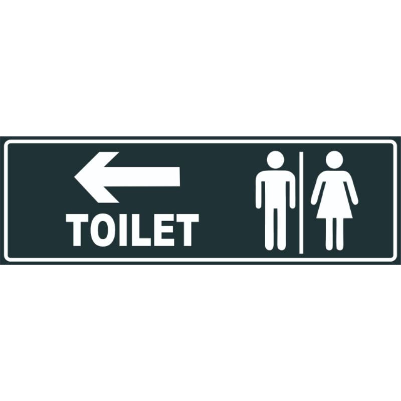 Jual Stiker Arah Toilet 25x8 cm | Shopee Indonesia