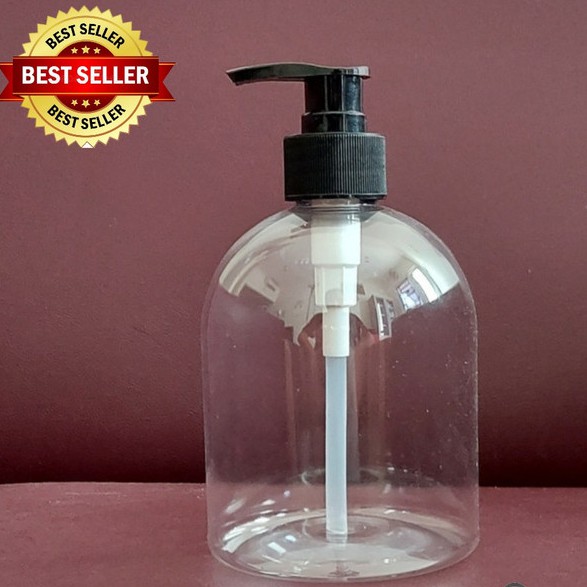 Jual Botol Pump 500ml Tutup Hitam l Botol Hand Sanitizer Isi 50ml l Botol Isi Ulang Pompa Hand ...