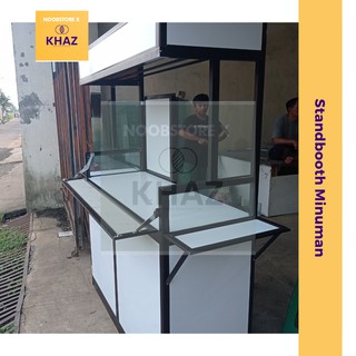 Jual Booth Minuman Alumunium / Etalase Jualan Minuman / Standbooth ...