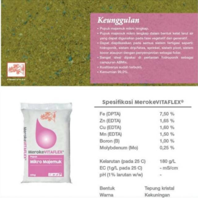 Jual Pupuk Meroke Vitaflex Repacking 100 Gram | Shopee Indonesia