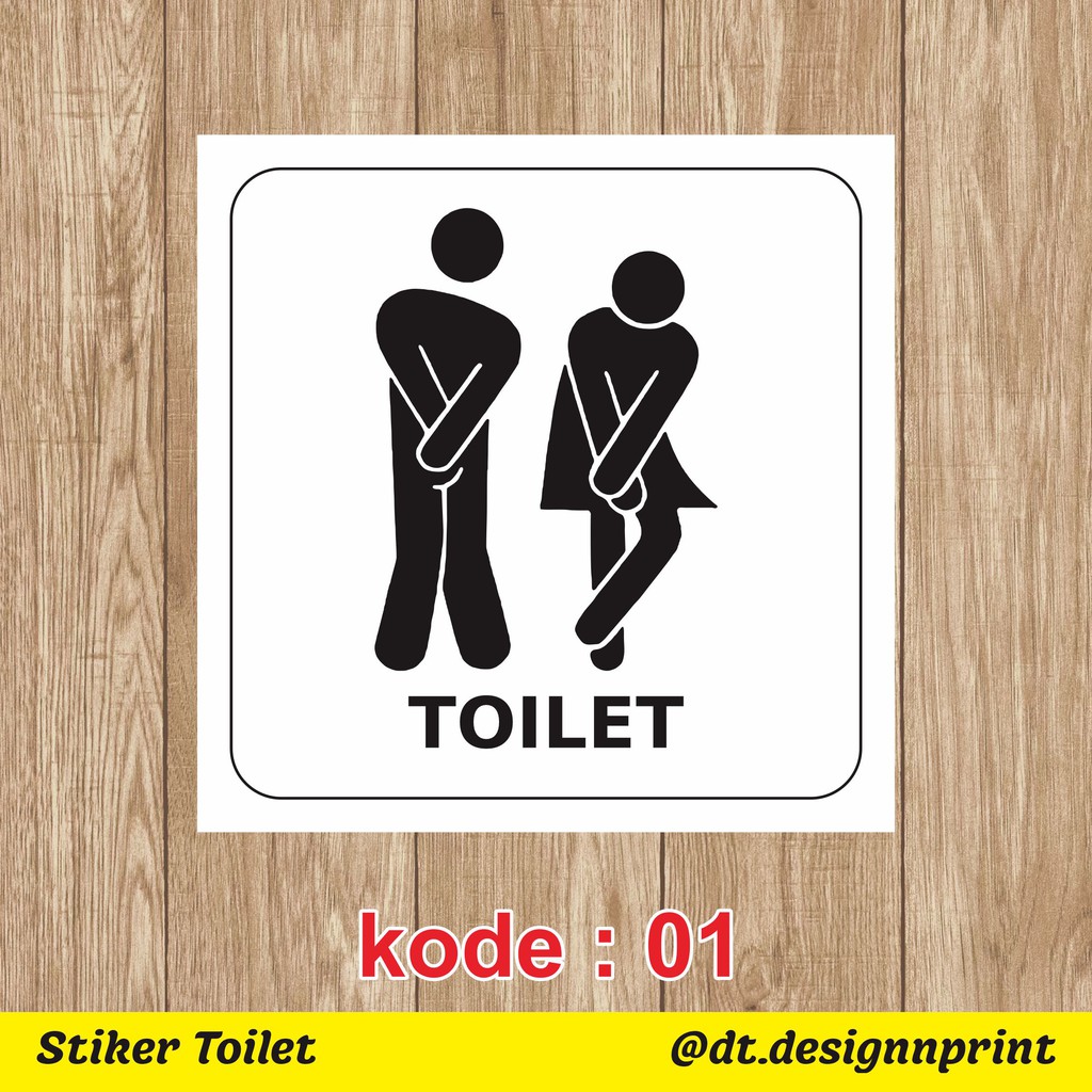 Jual STIKER TOILET UMUM / STIKER WC / STIKER KAMAR MANDI LUCU MURAH ...