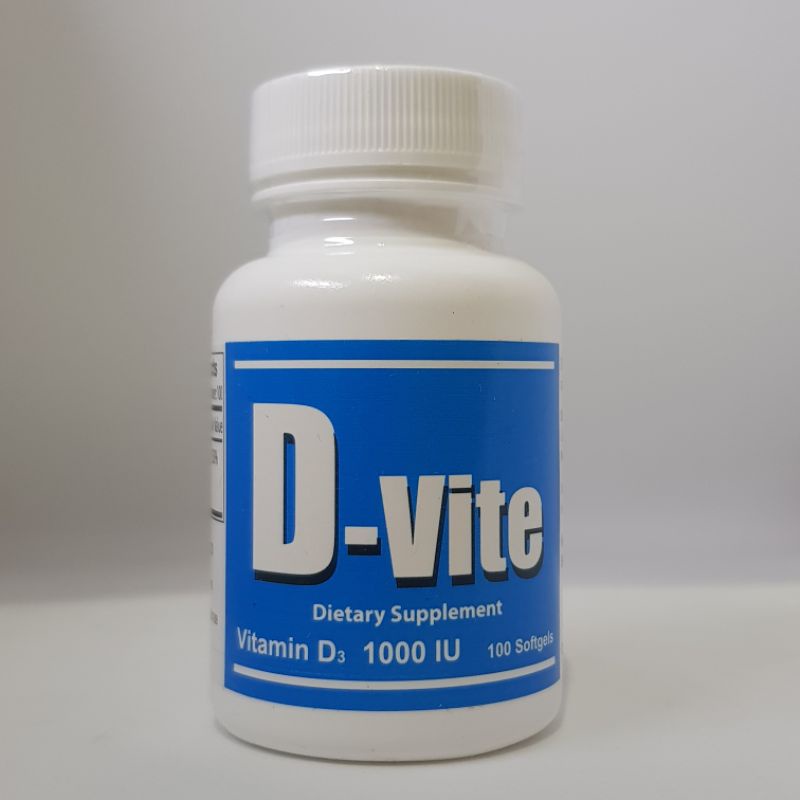 Jual D-Vite Dietary Supplement Vitamin D3 1000 IU | Shopee Indonesia