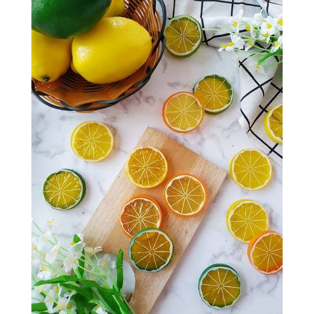 Jual Jeruk Lemon Lime Slice Fake Artificial Palsu PlastikArtifisial per ...