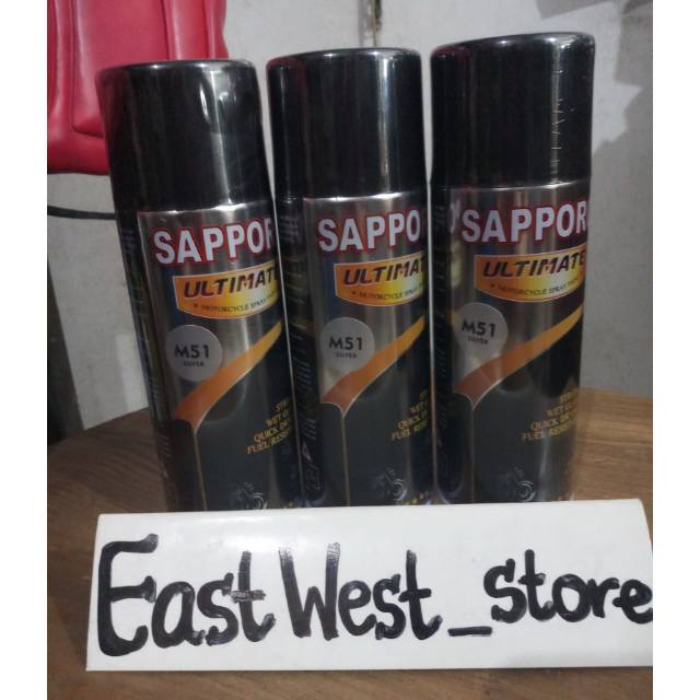 Jual M51 Silver Ultimate Sapporo spray cat semprot 400ml semi doff ...