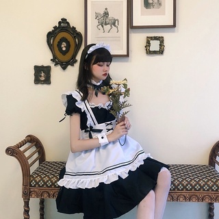 Jual Haruka Set Dress Japanese Kawaii Maid Costume Cosplay Lolita ...