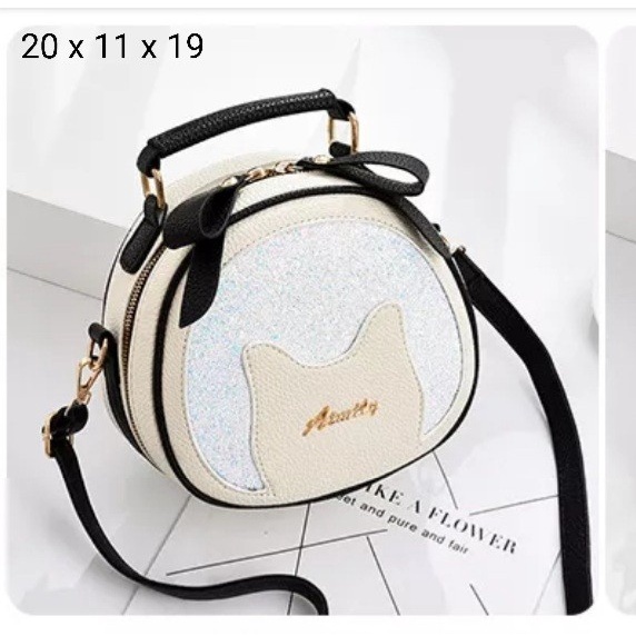 Jual STORE Tas Kecil Payet Melingkar Tas Bahu Wanita Bulat Desain ...