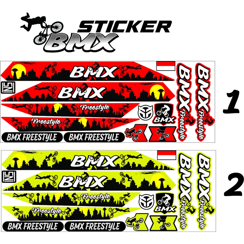 Jual DECAL LIS STRIPING VARIASI BUAT SEPEDAH BMX MOTIF FREESTYLE CUSTOM ...