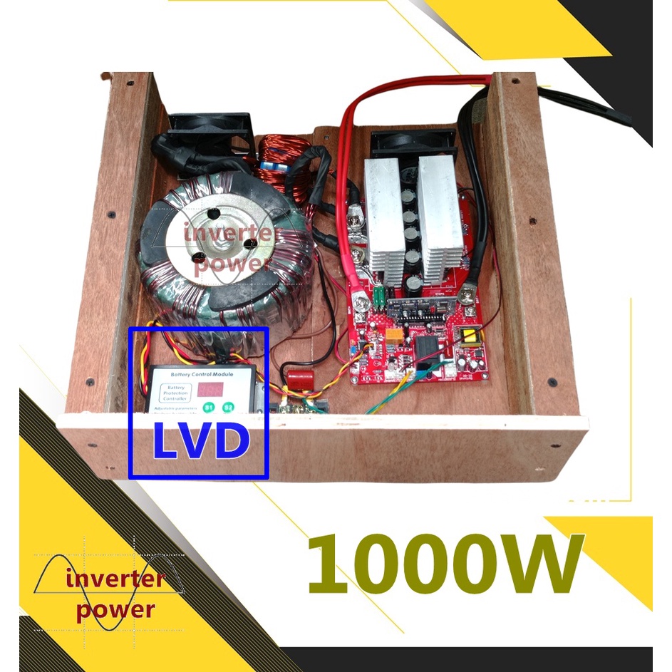 Jual Inverter low frekuensi 24v 1000w 8 mosfet siap pakai lengkap Trafo ...