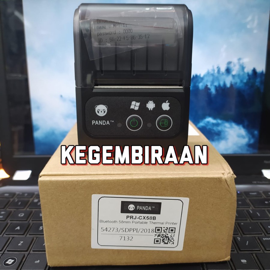 Jual MOBILE PRINTER BLUETOOTH PANDA-58B PRINTER PPOB/KASIR (USB ...
