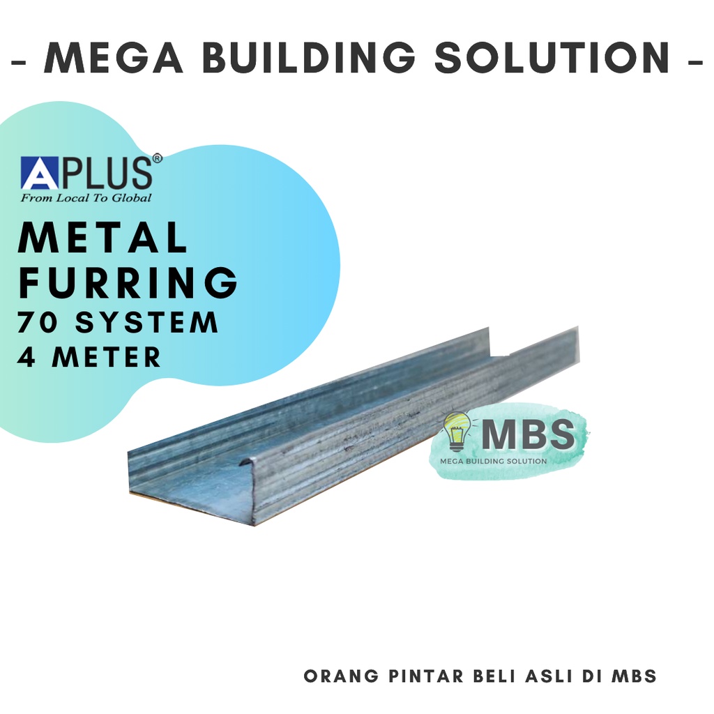 Jual Aplus Metal Furring T-70 / Furing System Rangka Penggantung Plafon | Shopee Indonesia