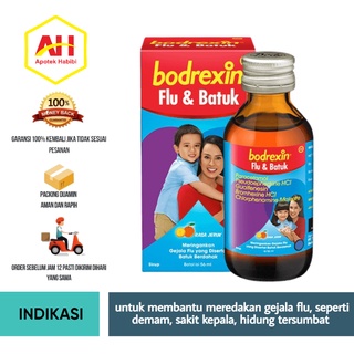 Jual BODREXIN DEMAM FLU & BATUK PE TIDAK BERDAHAK SIRUP OBAT DEMAM ...
