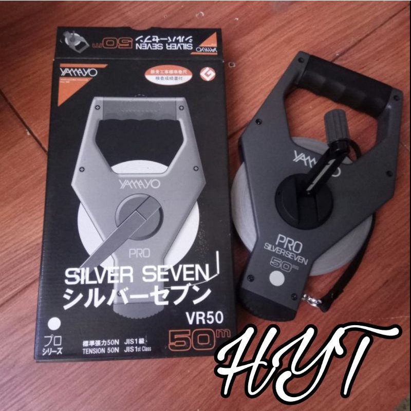 Jual Meteran Roll Gulung Pro Silver Seven YAMAYO 50 Meter Measuring ...