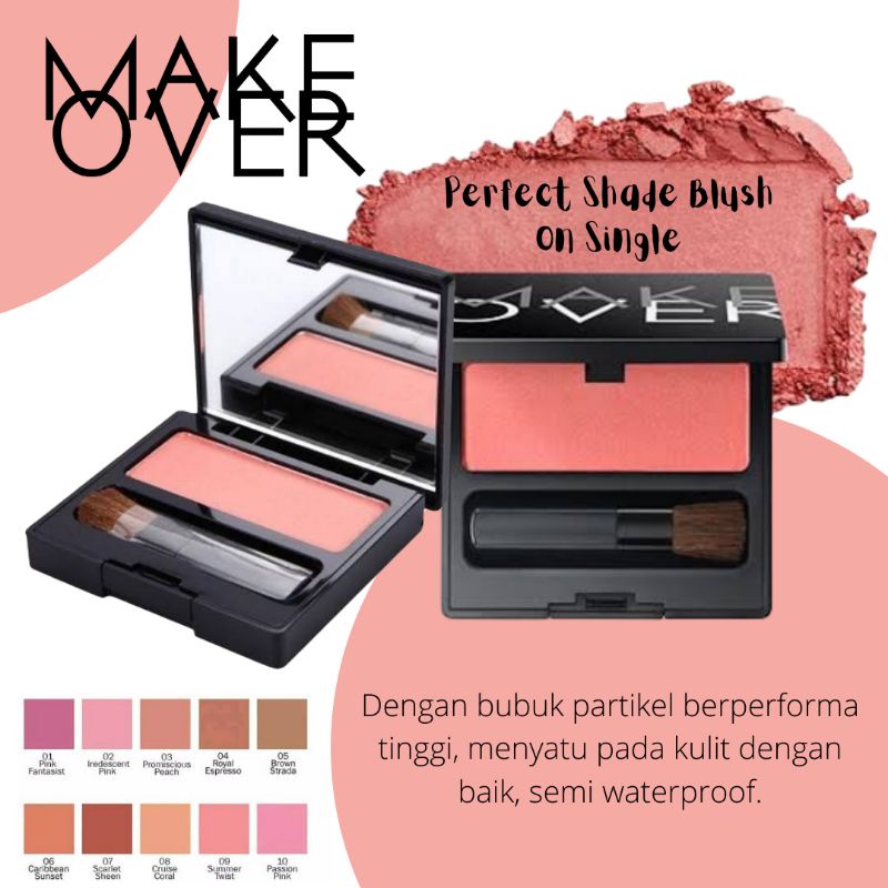 Jual Make Over Perfect Shade Blush On Single | Shopee Indonesia