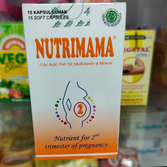 Jual Ibu Hamil - Nutrimama 2 Untuk Trimester 2 15 Kapsul /Vitamin Ibu ...