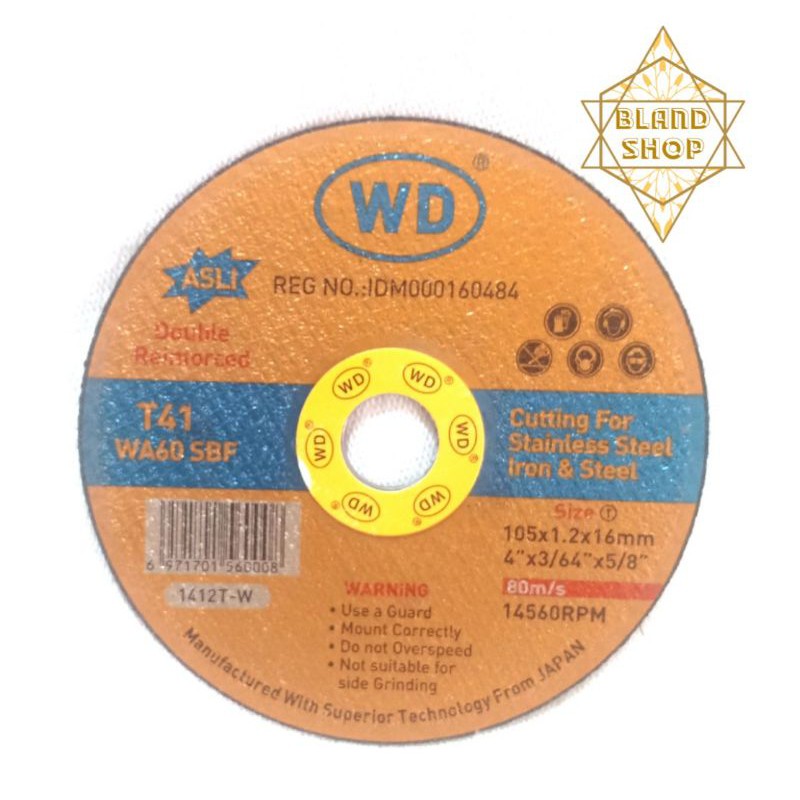 Jual Batu Mata Gerinda WD 4inch - Cutting Wheel WD | Shopee Indonesia