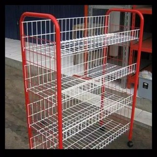Jual rak snack.rak display.rak chiki.rak kerupuk.rak master.rak 4 susun ...