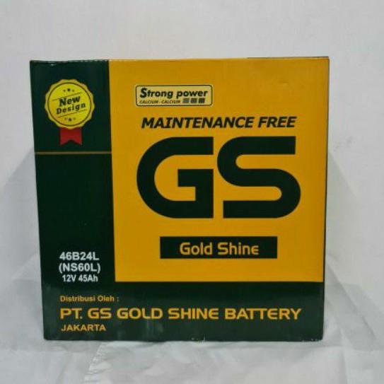 Jual AKI GS MF NS60L 12V 45AH (March,Grand Livina,Ertiga,Evalia) | Shopee Indonesia