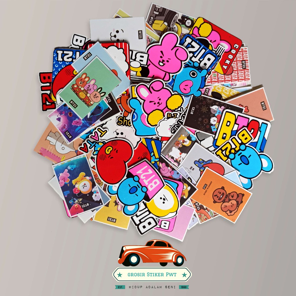 Jual Sticker BTS KPOP bangtan boys, Lisa Blackpink / BLINK BT21(isi 10 ...
