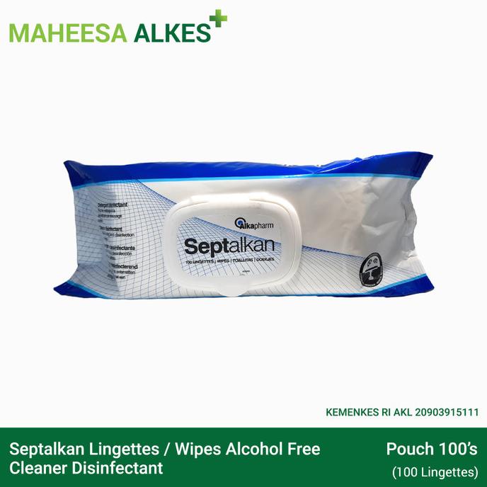 Jual Septalkan Lingettes / Wipes Alcohol Free Cleaner Disinfectant ...