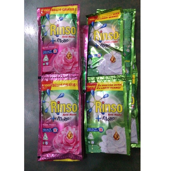Jual [CAIR] Rinso Detergen CAIR 1000 Renteng isi 6 sachet @40 ml ...