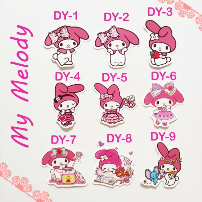 Jual Sticker My Melody 1 Sanrio Merchandise | Shopee Indonesia